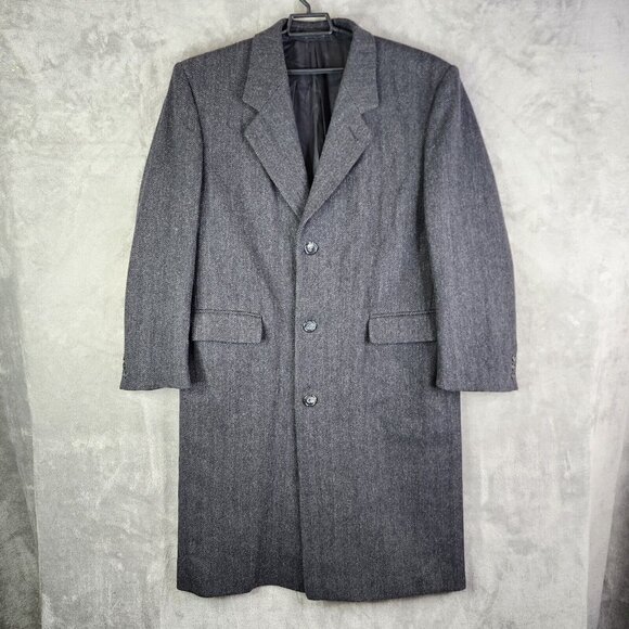 Towncraft | Jackets & Coats | Mens Vintage Gray Towncraft Wool Long ...